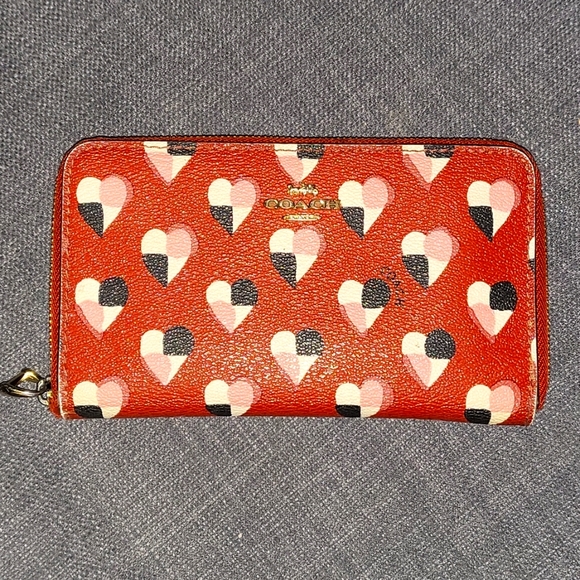 Coach | Bags | Red Coach Wallet | Poshmark